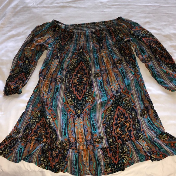 Dresses | Sm Colorful Design Flowy Dress | Poshmark